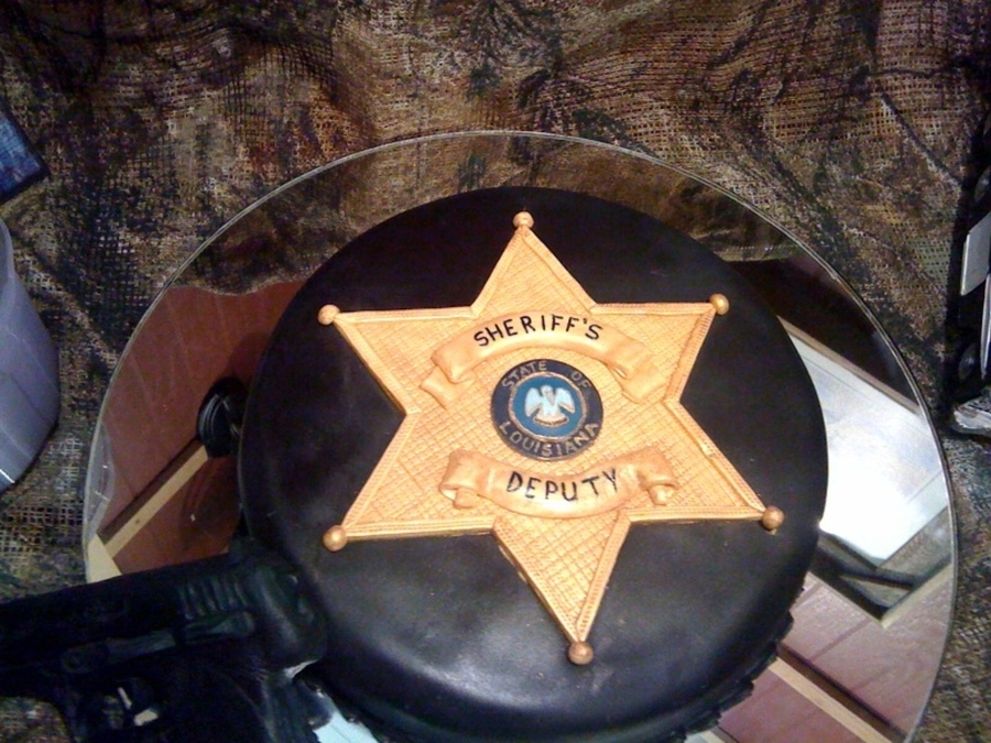 Sheriff Grooms Cake - CakeCentral.com