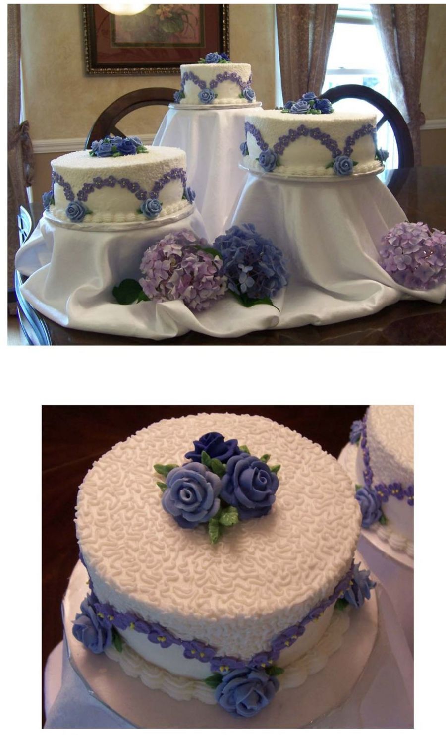 Periwinkle Bridal Shower Cakes - CakeCentral.com