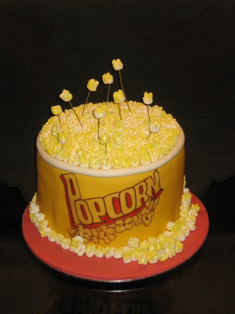 Popcorn Birthday Cake - CakeCentral.com