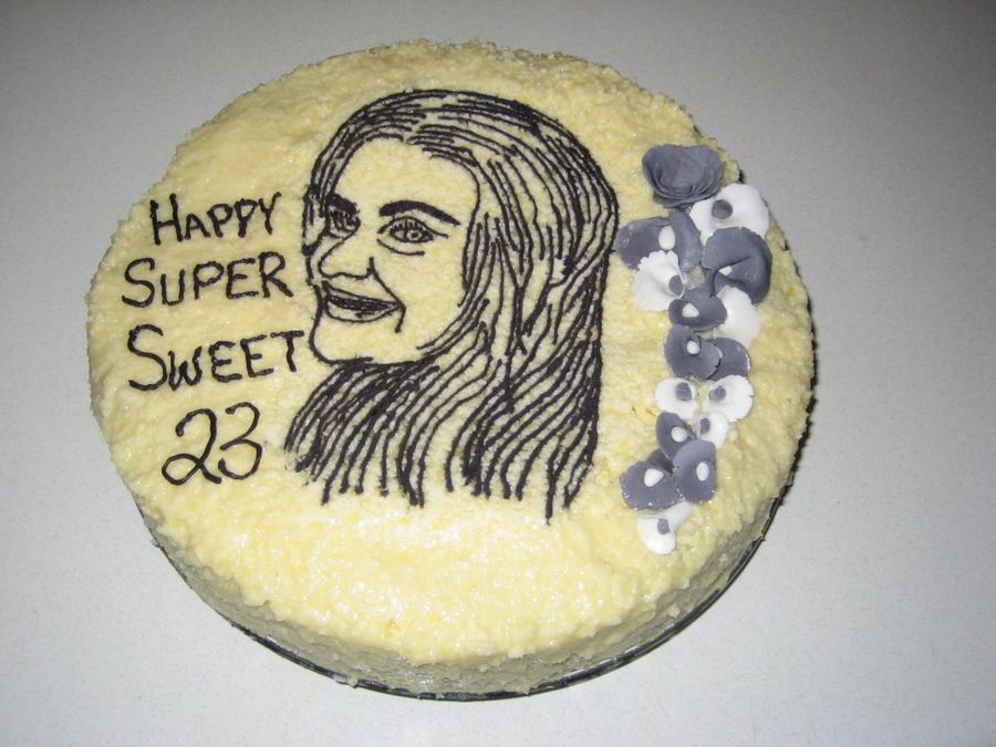 Personalized Sketch - CakeCentral.com