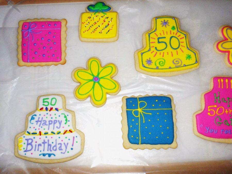 50Th Birthday Cookies - CakeCentral.com