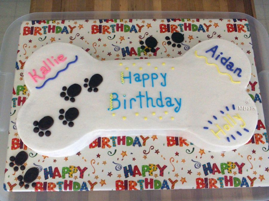 Dog Bone Cake - CakeCentral.com