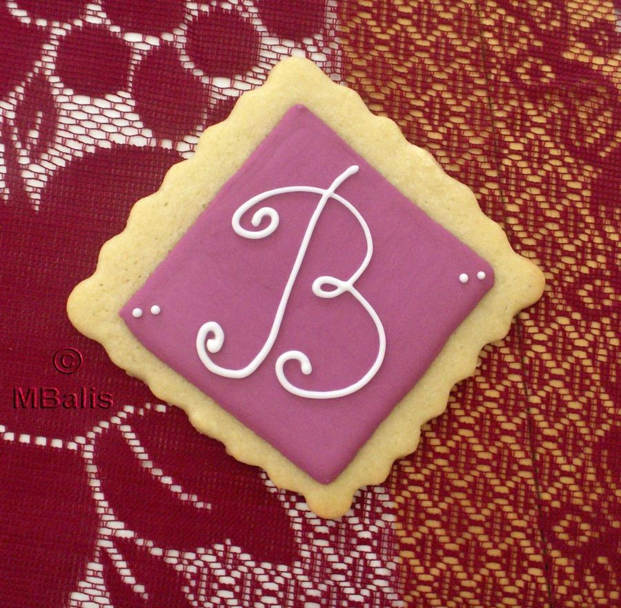 Monogram Cookie - CakeCentral.com