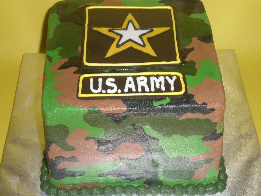U.s. Army Camo Cake - CakeCentral.com