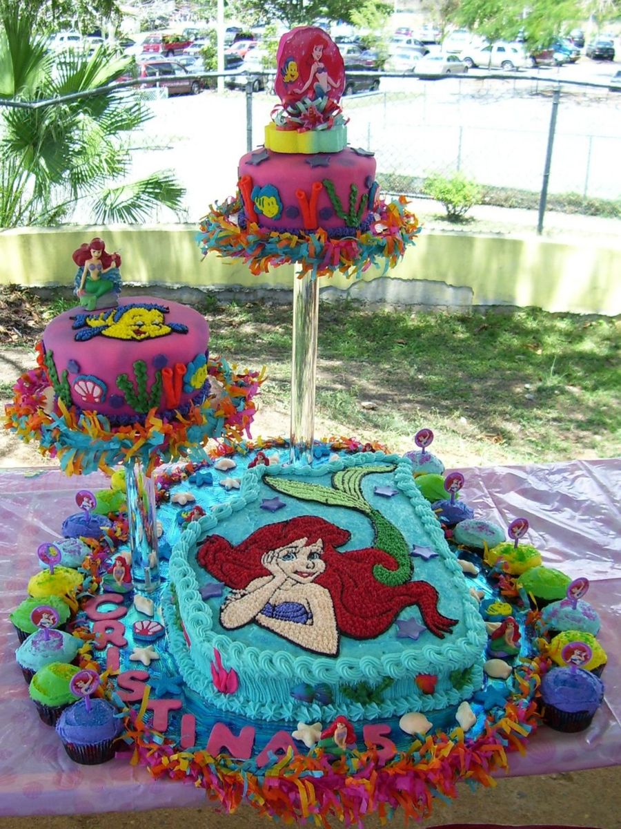 Little Mermaid Hb Cake - CakeCentral.com