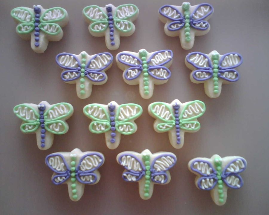 Mini Dragonfly Sugar Cookies - CakeCentral.com