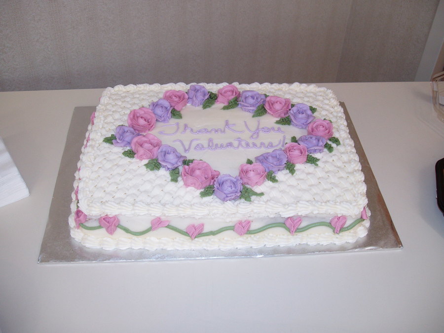 Volunteer Appreciation Cake - CakeCentral.com