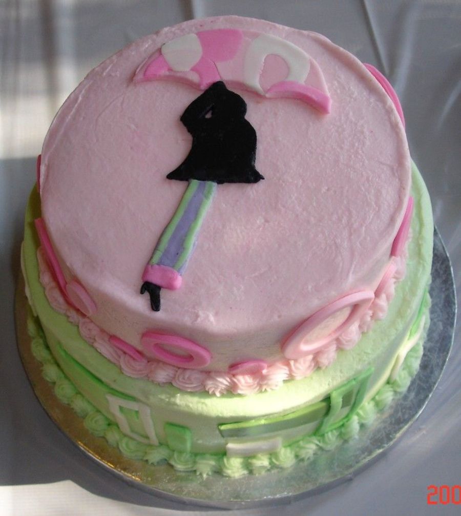 Mod Mom Baby Shower Cake - CakeCentral.com