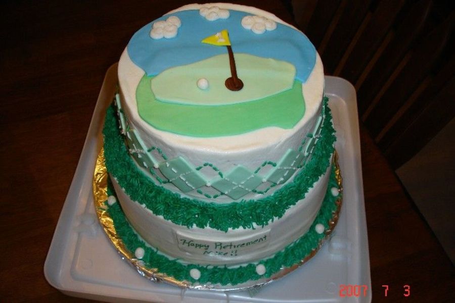 Golf Retirement Cake - CakeCentral.com