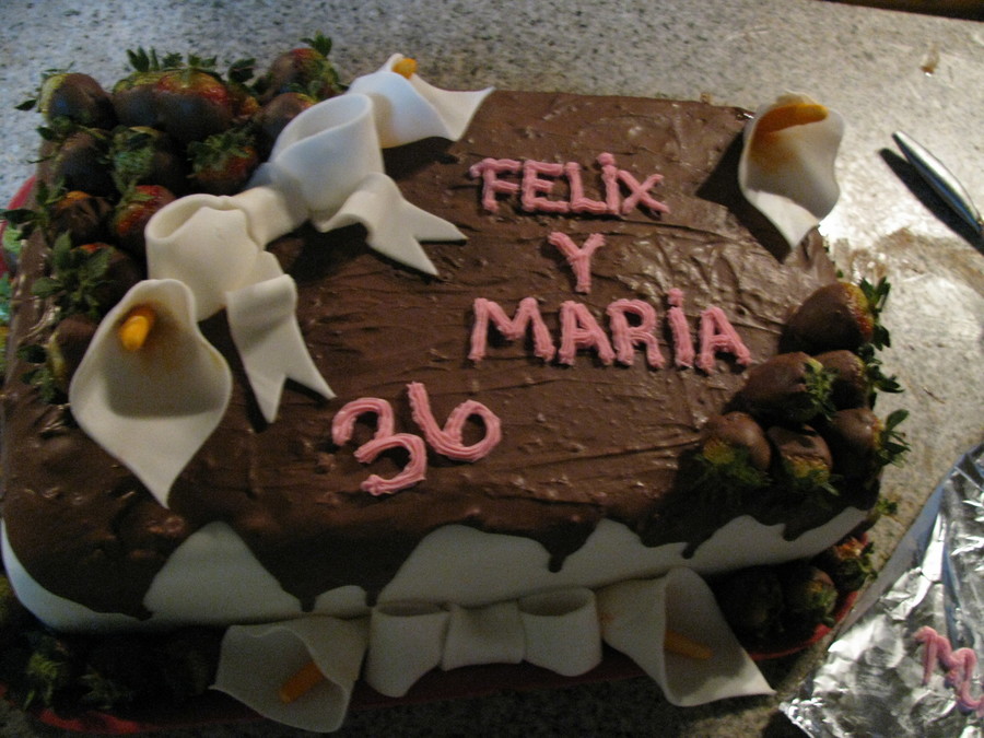 36 Anniversary Cake - CakeCentral.com