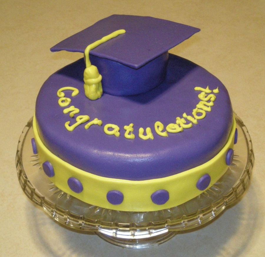 Purple Congratulations! - CakeCentral.com