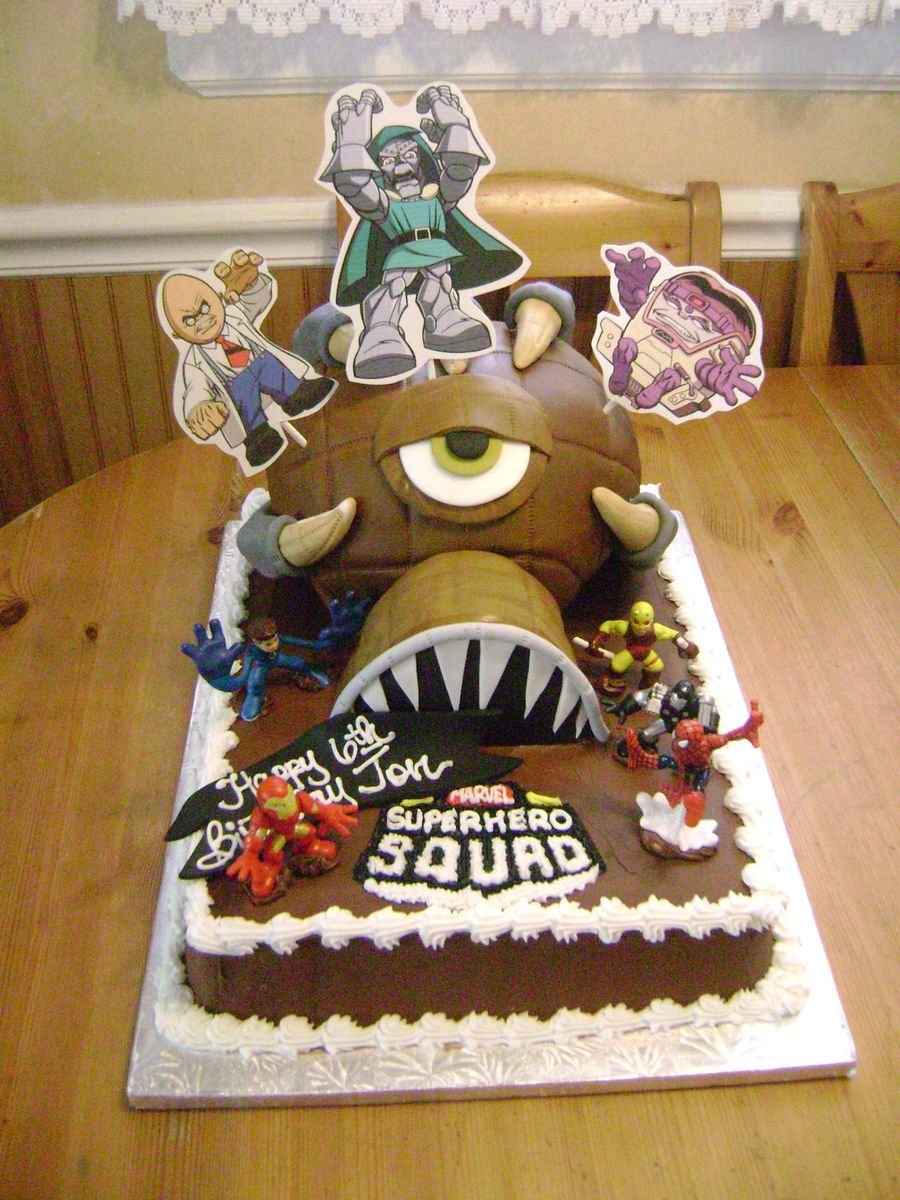 Superhero Squad Evil Villians Liar - CakeCentral.com