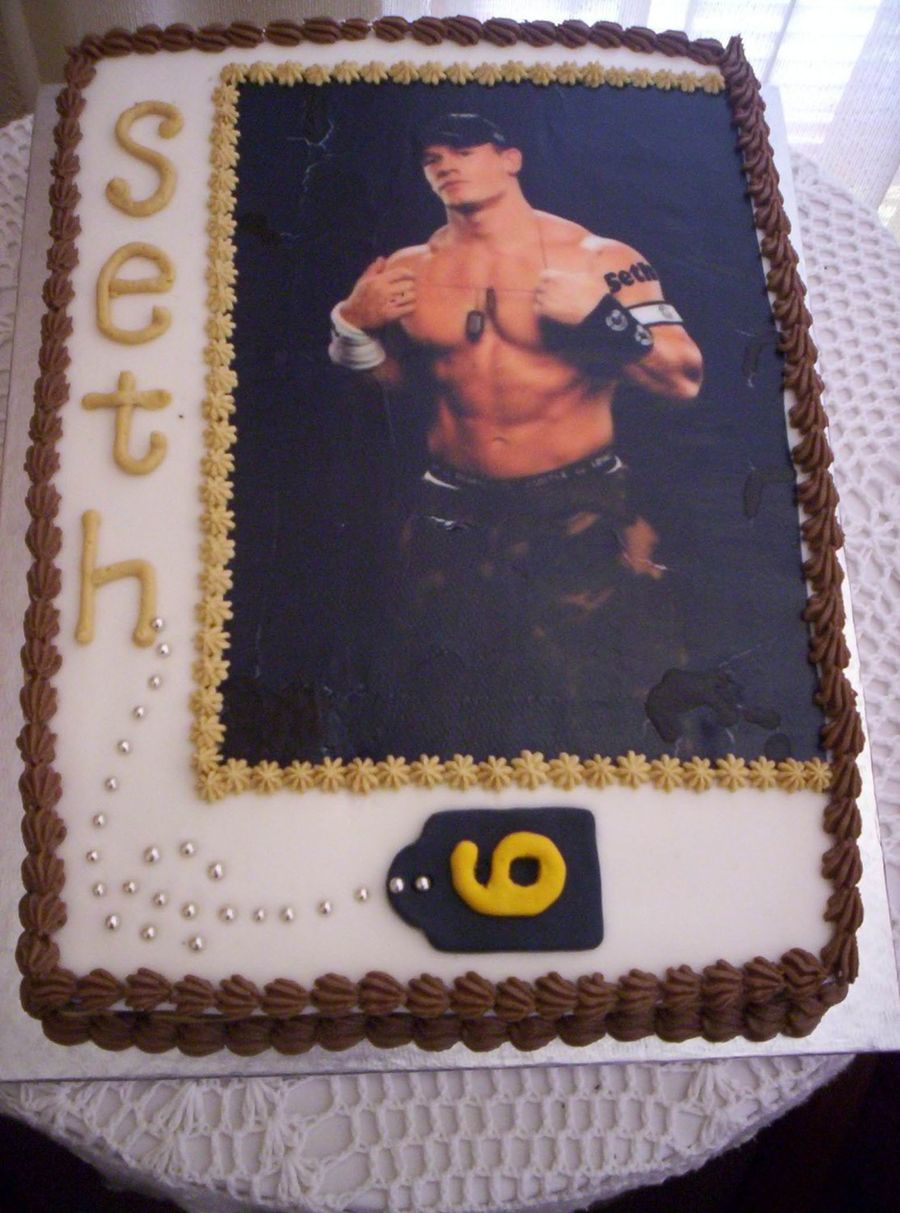 Seth's Cena Birthday Cake - CakeCentral.com