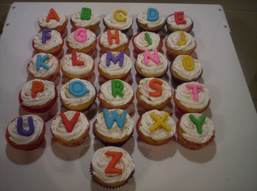 Alphabet Cupcakes - CakeCentral.com