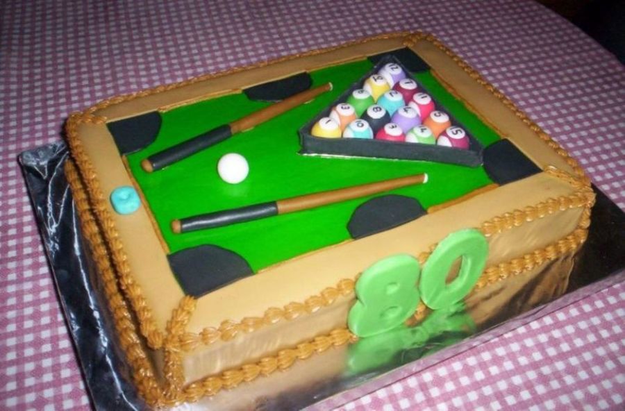 Pool Table Cake - CakeCentral.com