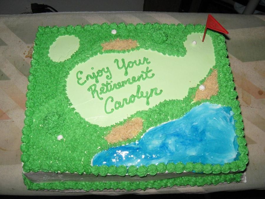 Golf Themed Retirement Cake - CakeCentral.com