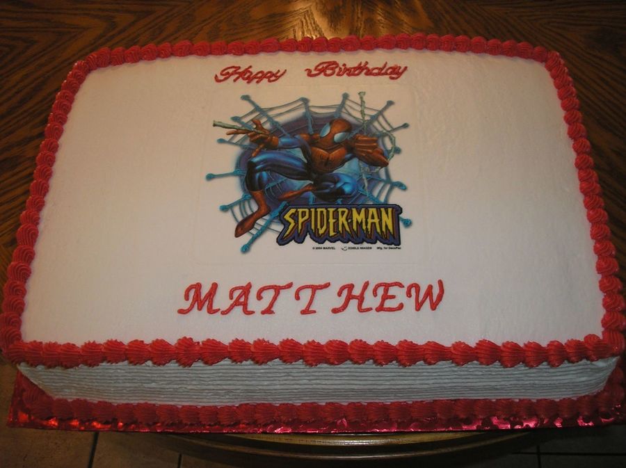 Spiderman Edible Image - CakeCentral.com