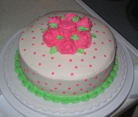 Wilton Course 1 Final Cake - CakeCentral.com