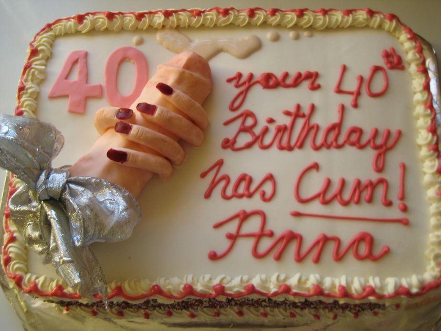 Rude 40Th Birthday Cake - CakeCentral.com