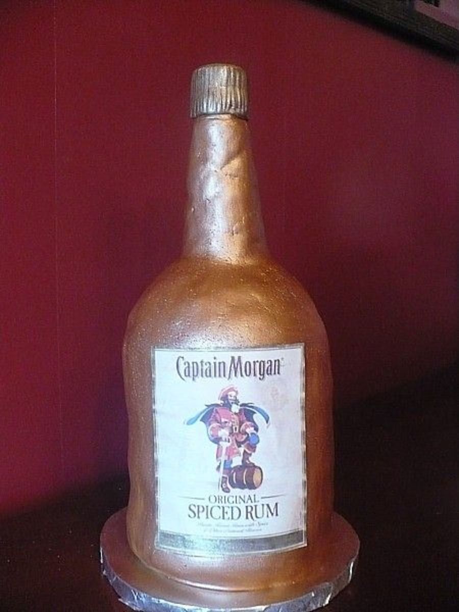 Captain Morgan Bottle - CakeCentral.com