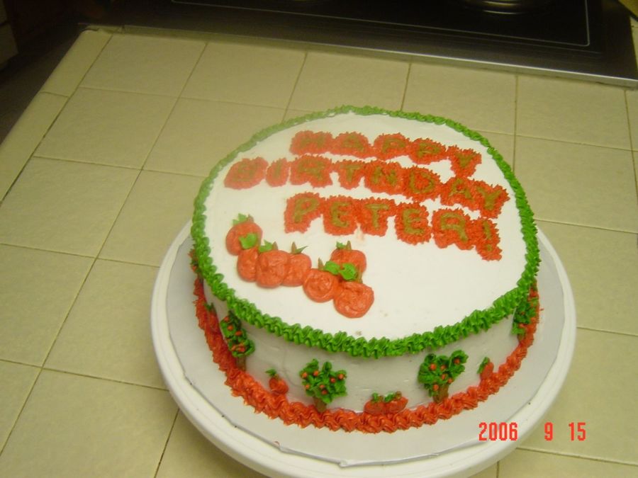 Apple Theme Birthday Cake - CakeCentral.com