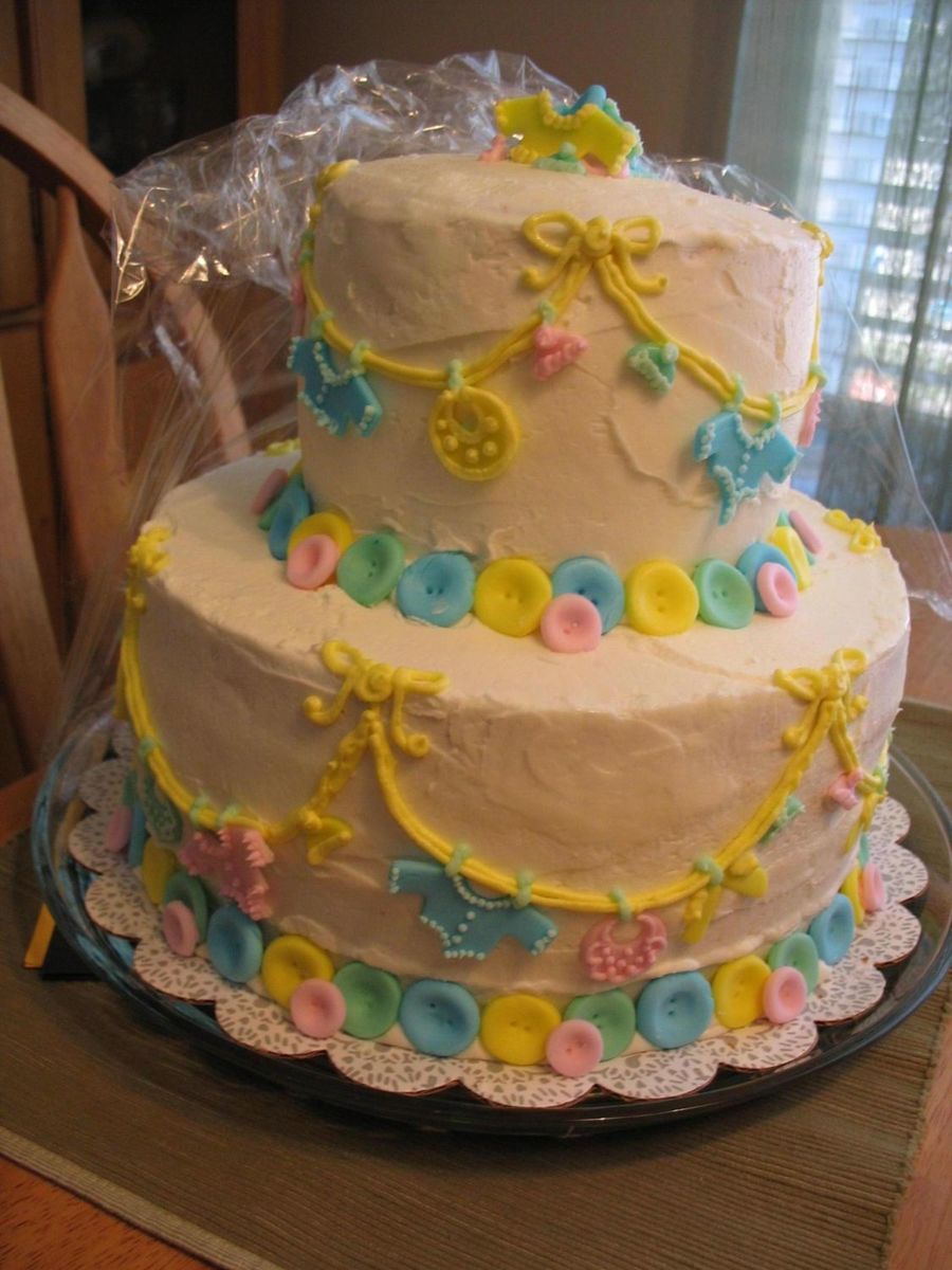 1St Stacked Cake - CakeCentral.com