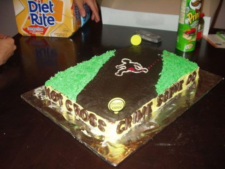 Crime Scene Cak - CakeCentral.com