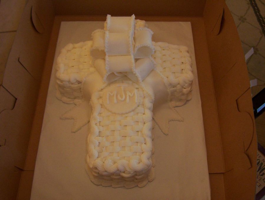 Basketweave Cross - CakeCentral.com