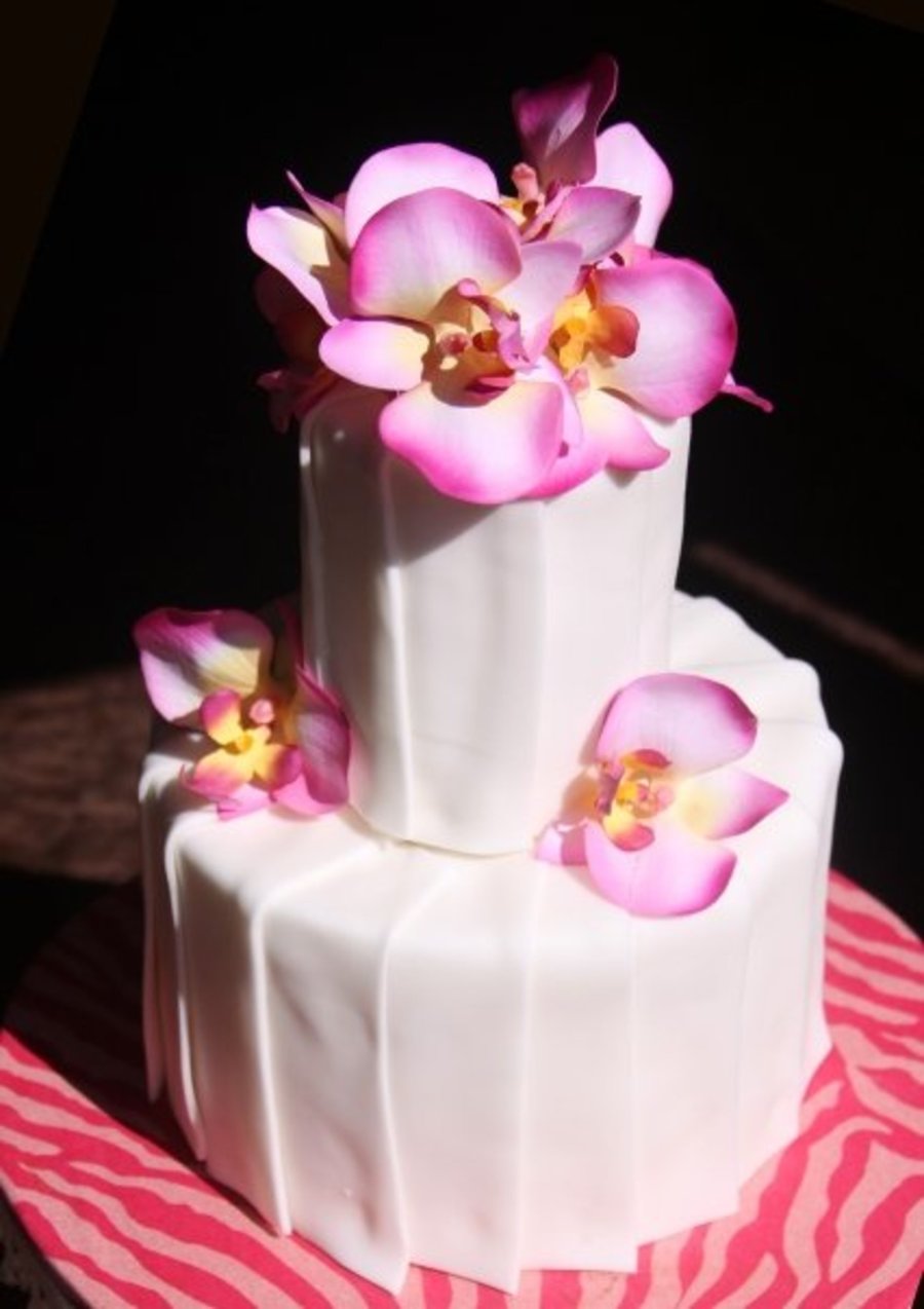 Fondant Strips With Pink - CakeCentral.com