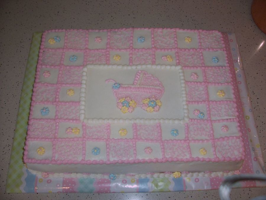 Baby Girl Cake Squares - CakeCentral.com