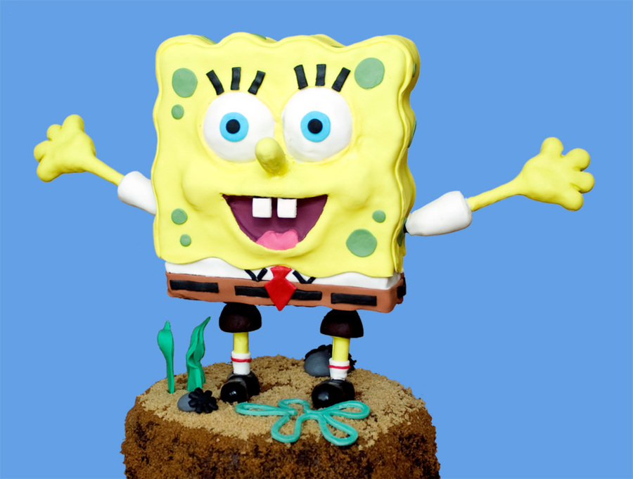 Spongebob 3D Standing Up - CakeCentral.com