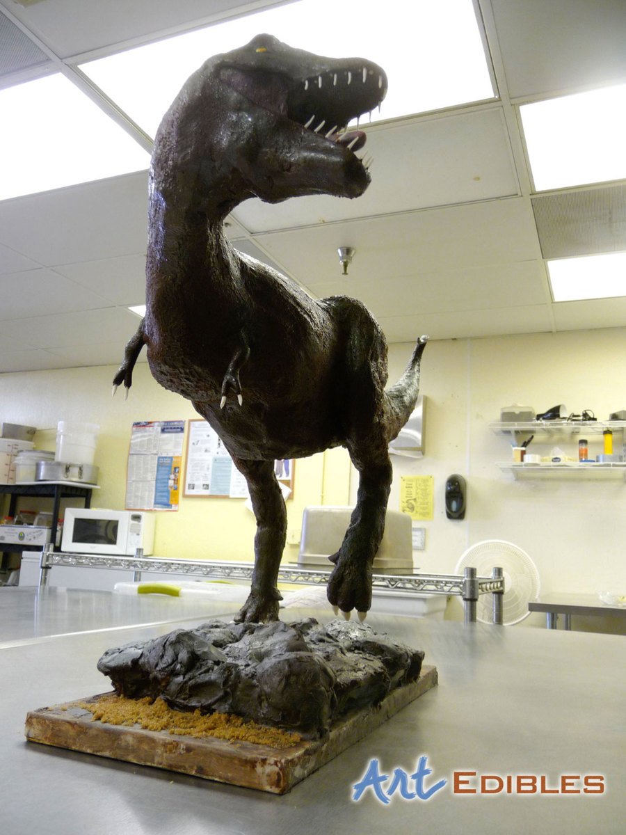3D Tyrannosauras Rex Birthday Cake - CakeCentral.com
