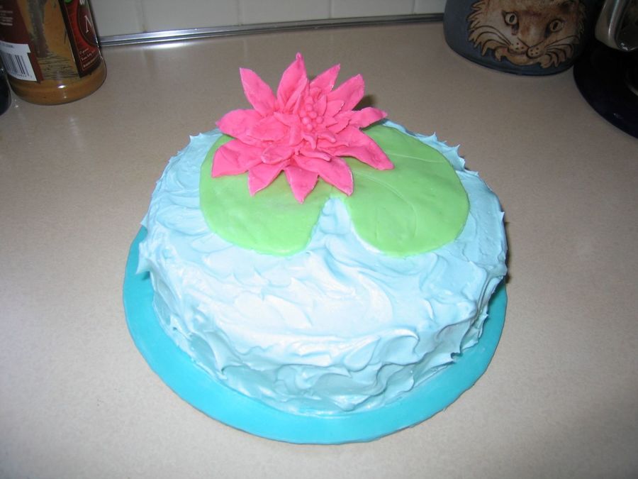 Water Lily Pad Cake - CakeCentral.com