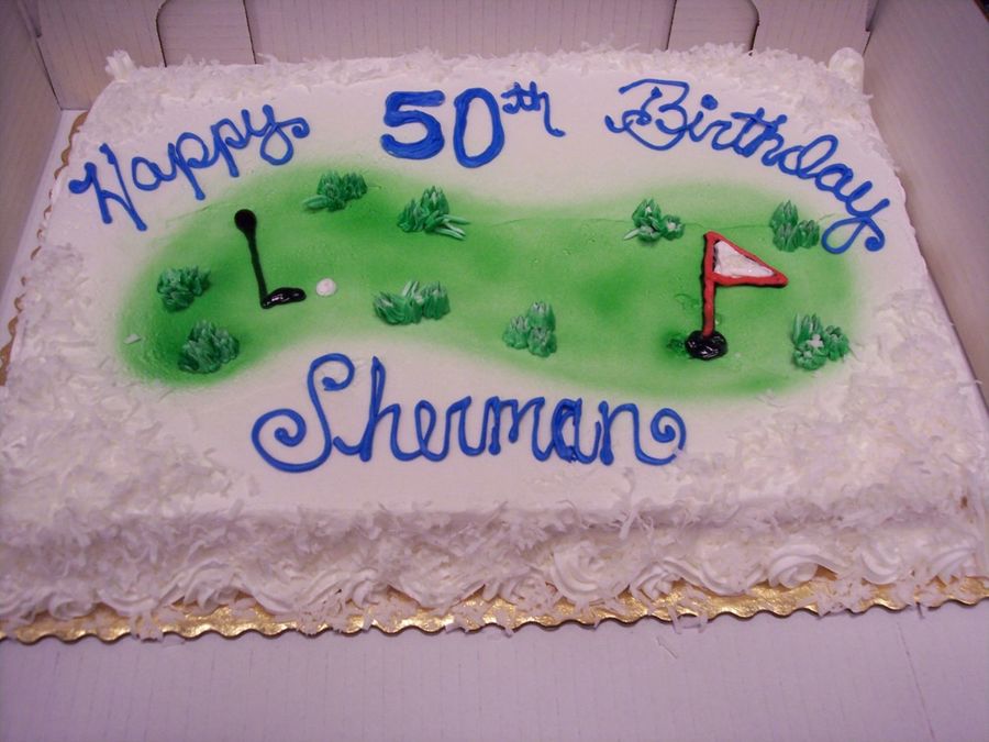 50Th Golf Theme - CakeCentral.com