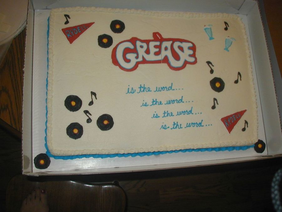 Grease Cast Party Cake - CakeCentral.com
