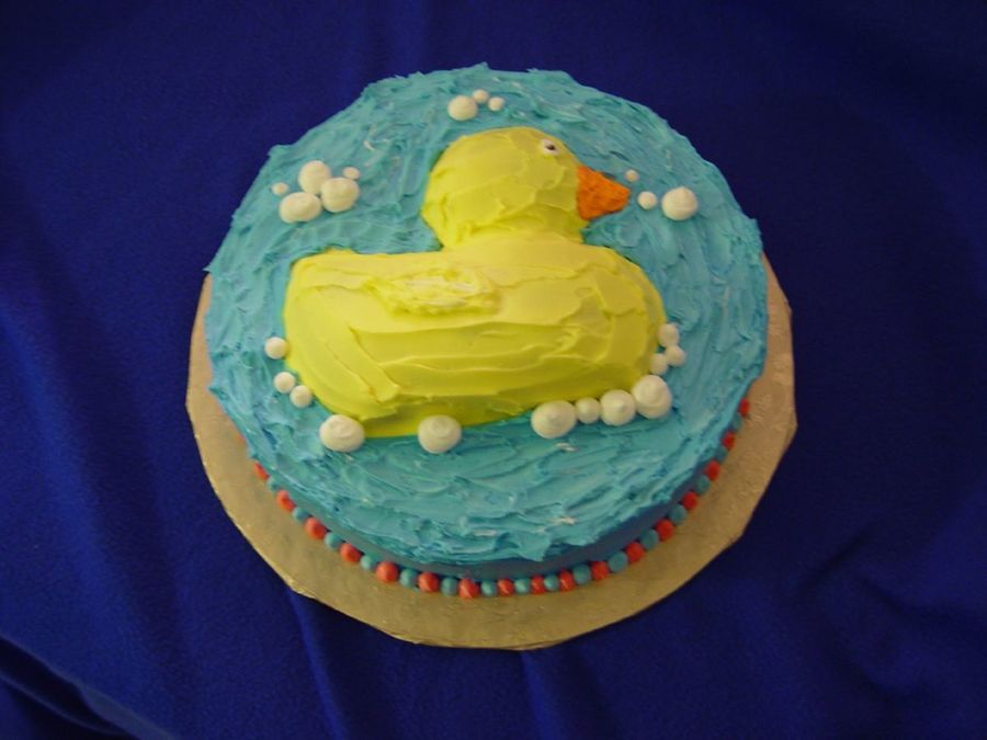 Ducky With Bubbles - Blue - CakeCentral.com