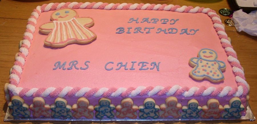 Gingerbread Lady And Kids Classroom - CakeCentral.com