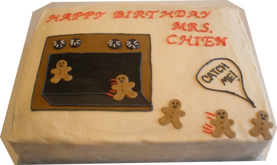 Runaway Gingerbread Man! - CakeCentral.com
