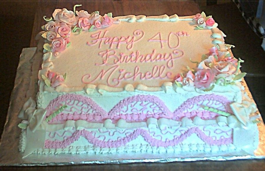 Elegant 40Th Birthday - CakeCentral.com