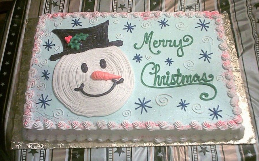 Snowman Face - CakeCentral.com