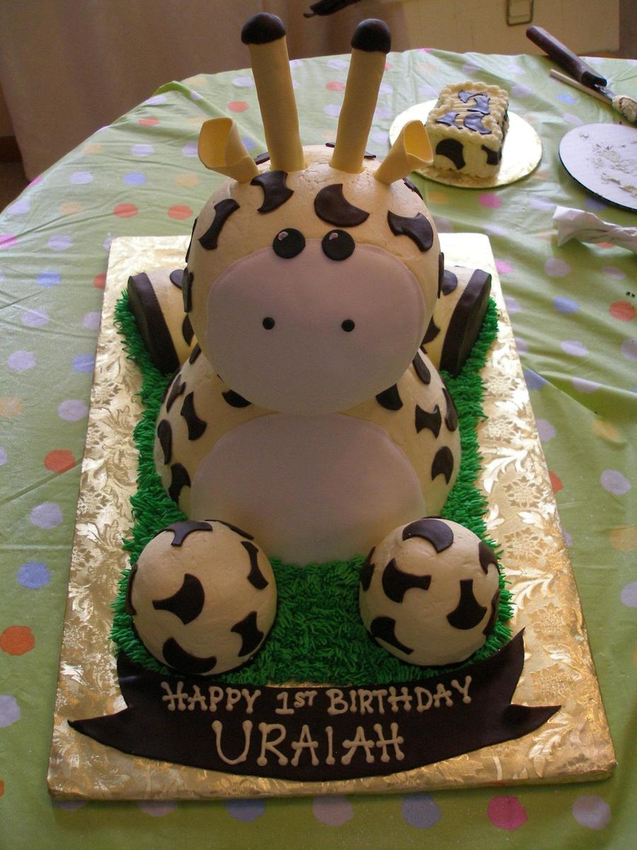 1St Birthday Toy Giraffe - CakeCentral.com