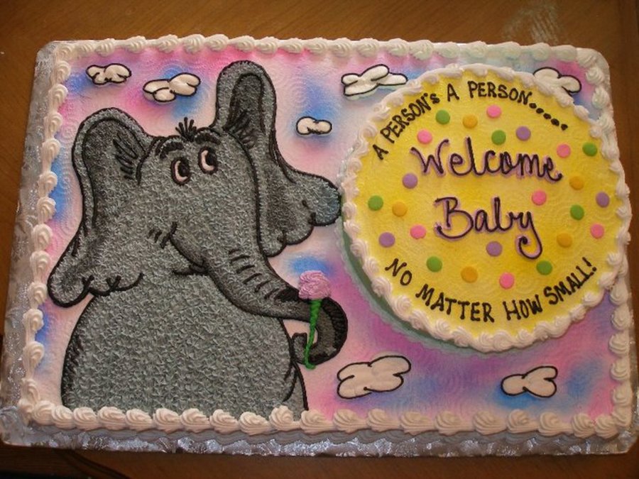 Horton Baby Shower - CakeCentral.com