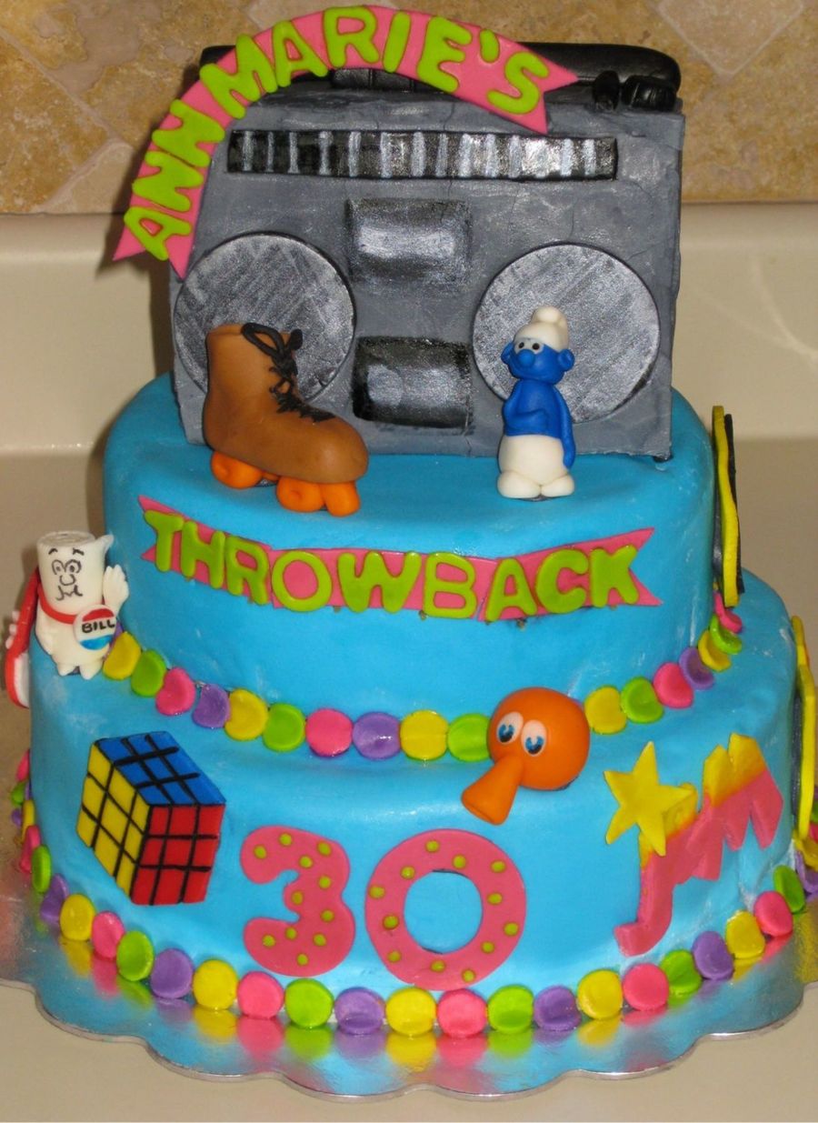 80S Theme Cake - CakeCentral.com