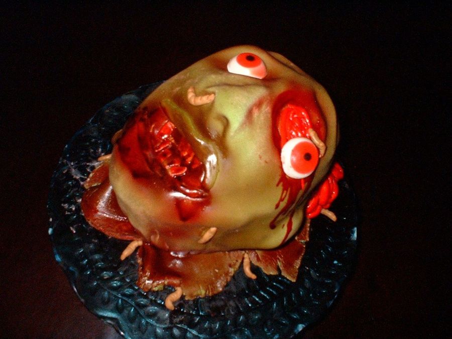 Zombie Head - CakeCentral.com