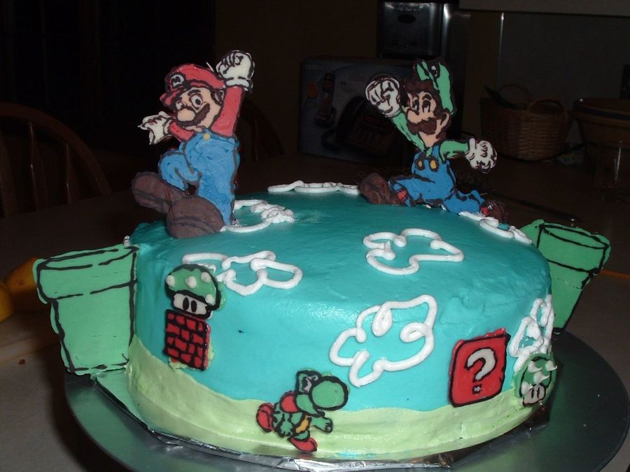 Matt's Mario Cake - CakeCentral.com