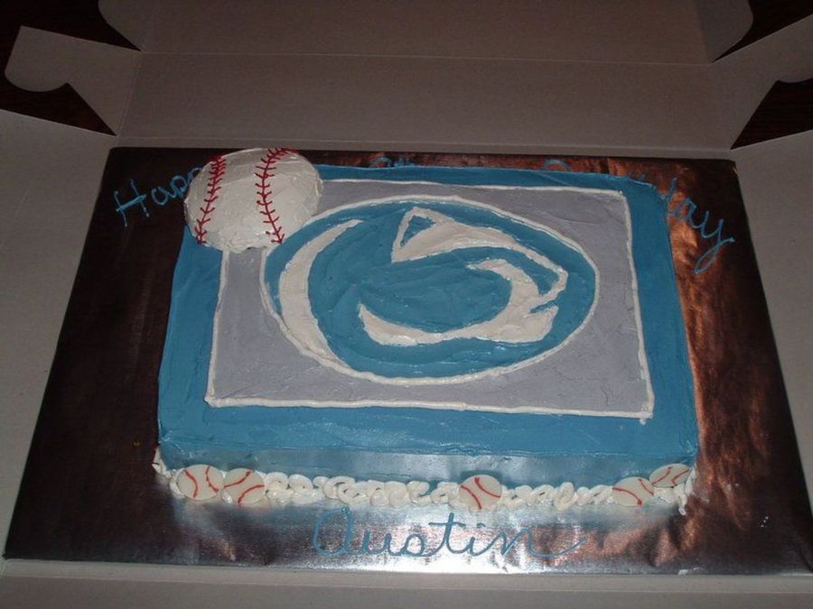 Penn State Nittany Lion/baseball Cake - CakeCentral.com