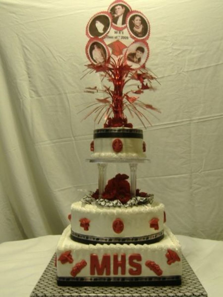 3 Tier Grad Cake - CakeCentral.com