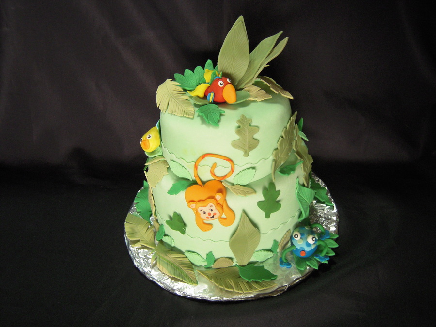 Fisher Price Rainforest Theme Cake - CakeCentral.com