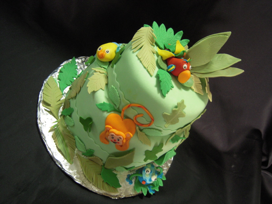 Fisher Price Rainforest Theme Cake - CakeCentral.com