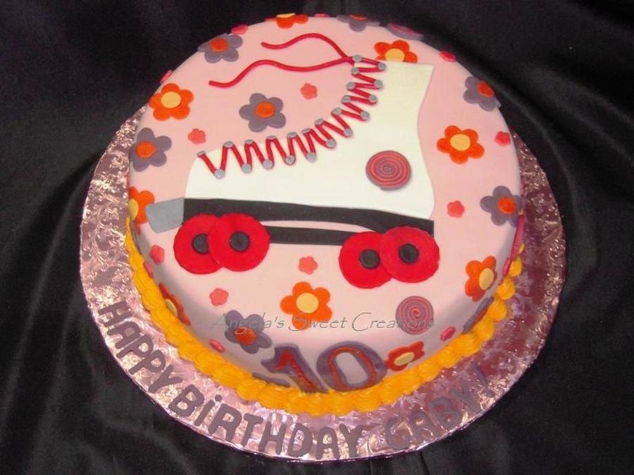 Roller Skate Theme Cake - CakeCentral.com